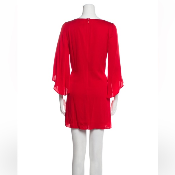 Milly | Dresses | Milly Red Silk Dress | Poshmark